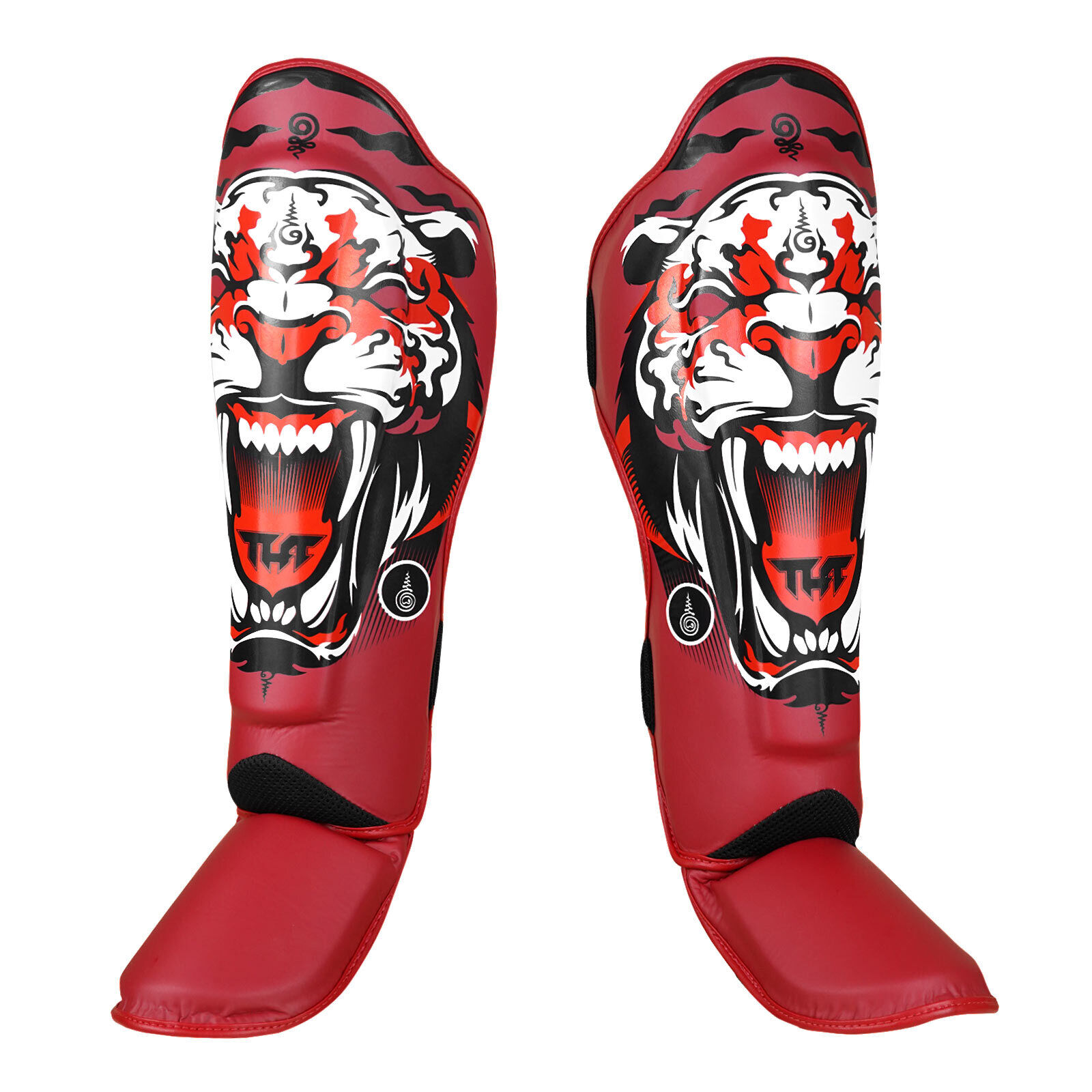 TUFF - Tiger MMA Shin Guards - Red - TUFF Sport